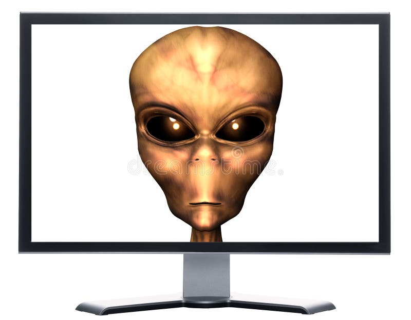 Alien stock vector. Illustration of hearing, celebration - 24185812