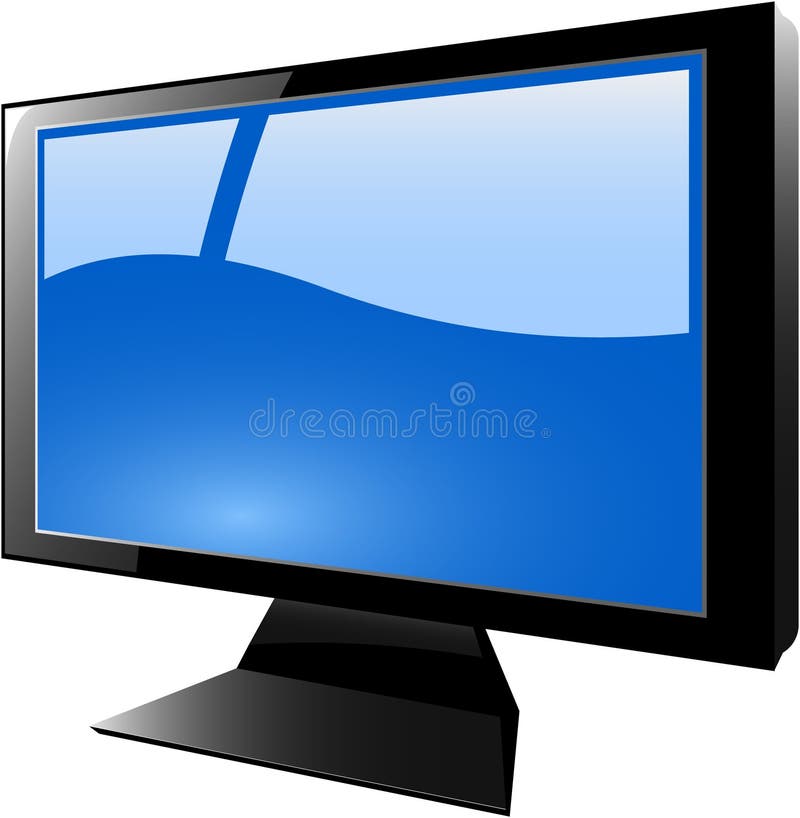 Computer screen stock vector. Illustration of monitor - 17502999