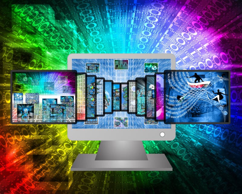 Monitor stock illustration. Illustration of interface - 41547137