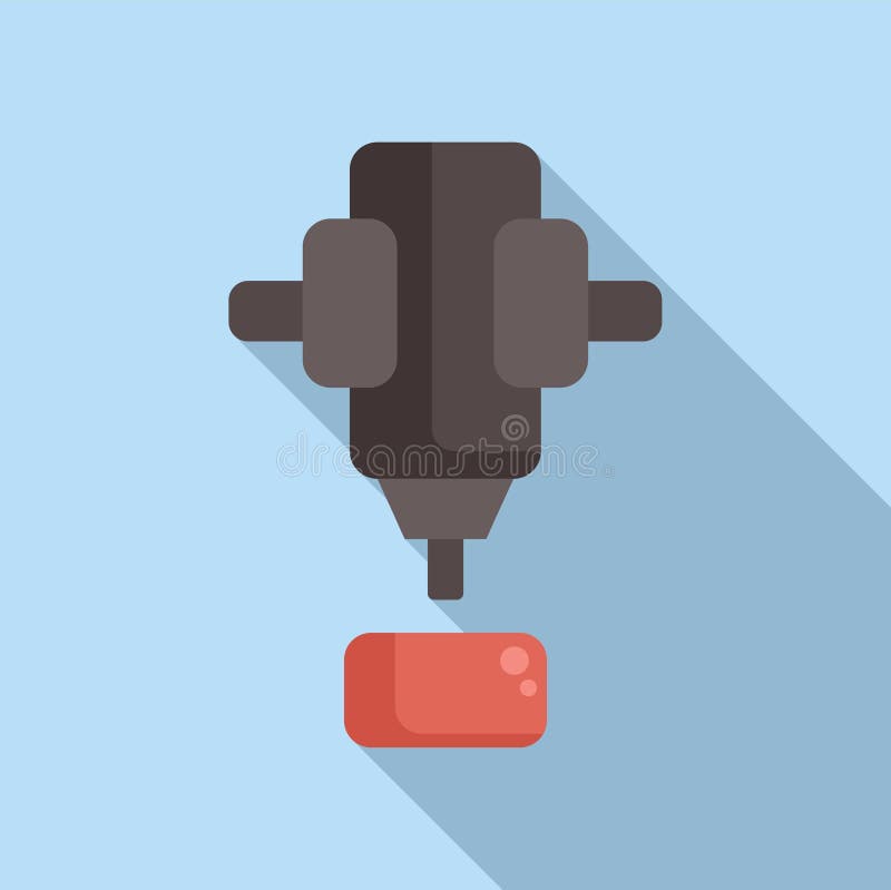 Monitor Bioprinting Icon Flat Vector. Computer Science Stock Vector ...