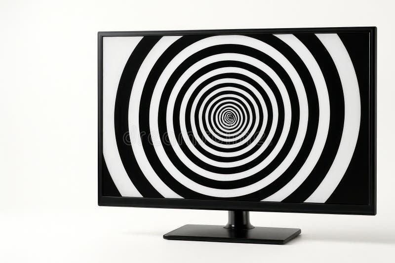 Optical Illusion Zoom Black White Background Stock Photos - Free ...