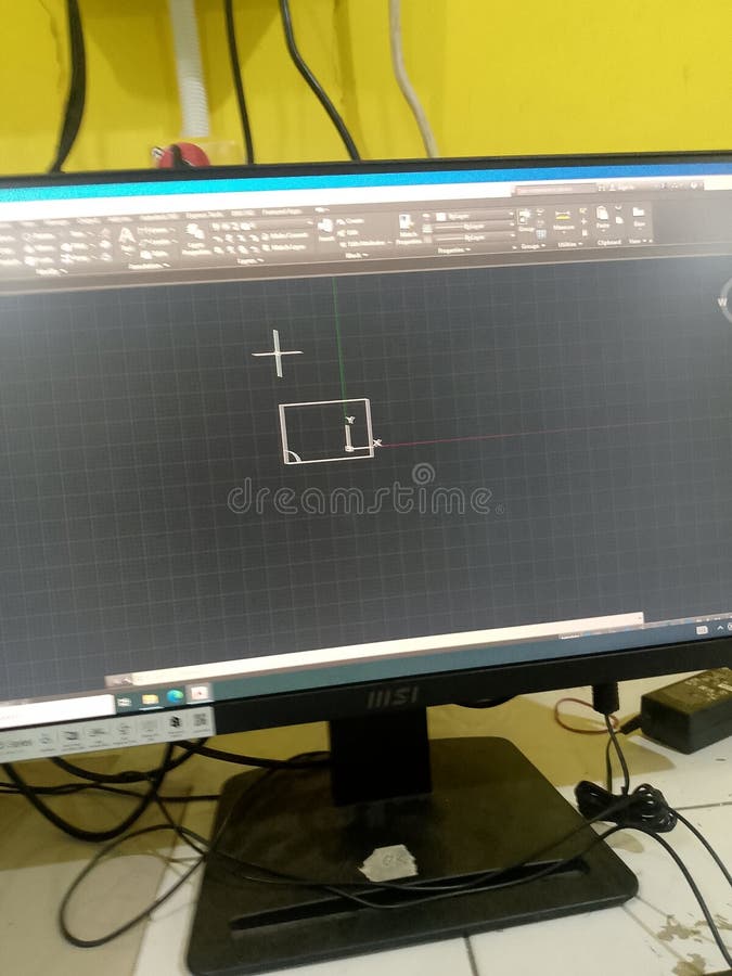 Monitor with CAD Design Software Part 2 Editorial Stock Photo - Image ...