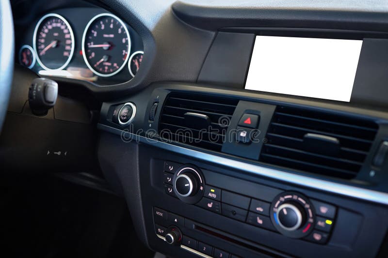 Monitor in Car Blank Screen for Navigation Maps and GPS Rearview Camera ...