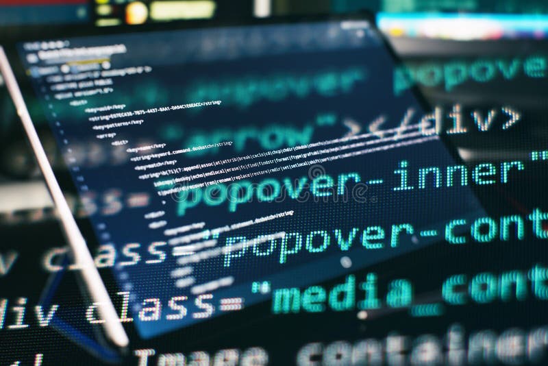 Monitor Closeup Of Function Source Code Abstract It Technology Background Stock Image Image 5871