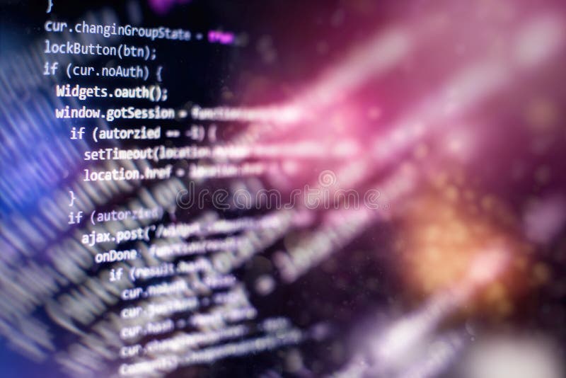 Monitor Closeup Of Function Source Code Abstract It Technology Background Software Source Code 4978