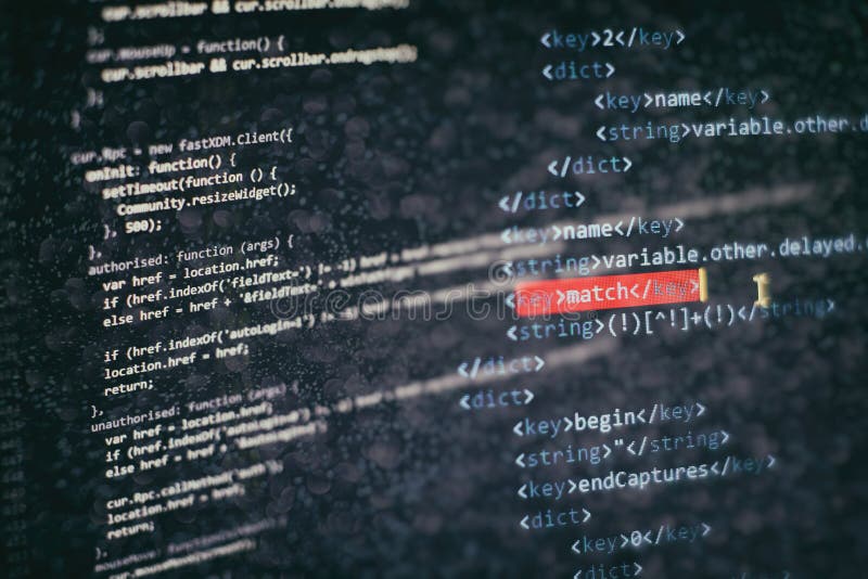 Monitor Closeup Of Function Source Code Abstract It Technology Background Software Source Code 3372