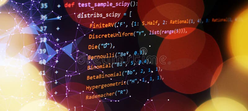 Monitor Closeup Of Function Source Code Abstract It Technology Background Software Source Code