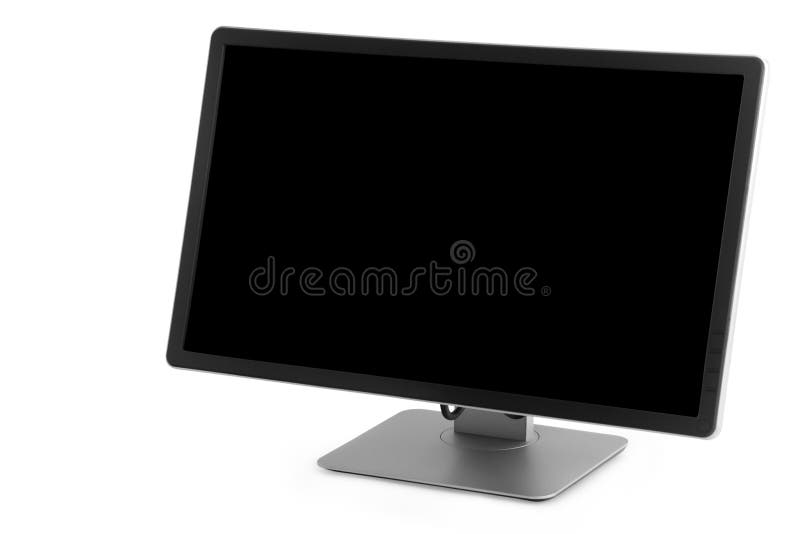 Monitor com uma tela preta foto de stock. Imagem de visual - 61071182