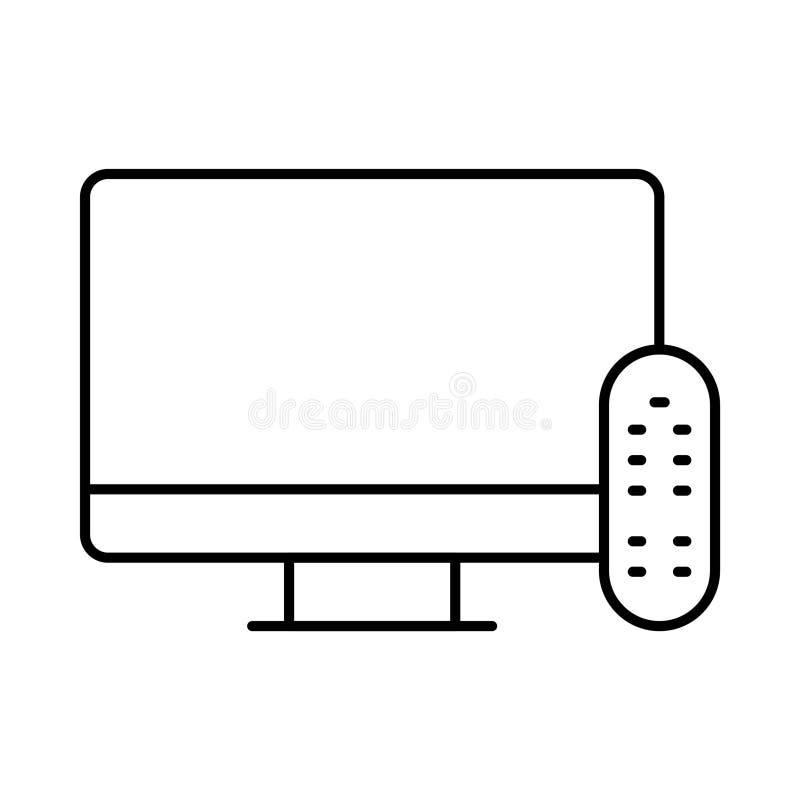 Monitor, Computer, Device, Remote, Display, Computer Monitor Icon Stock ...