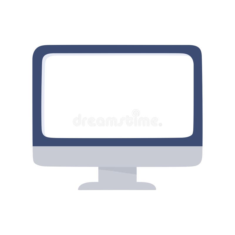 Monitor computer device stock illustration. Illustration of ...