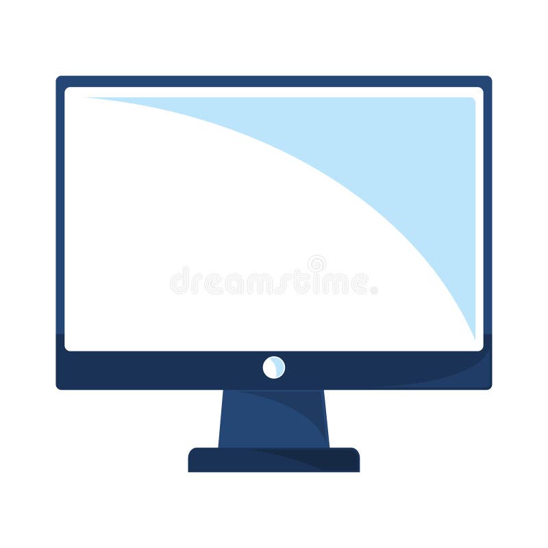Monitor computer icon stock vector. Illustration of network - 225710603