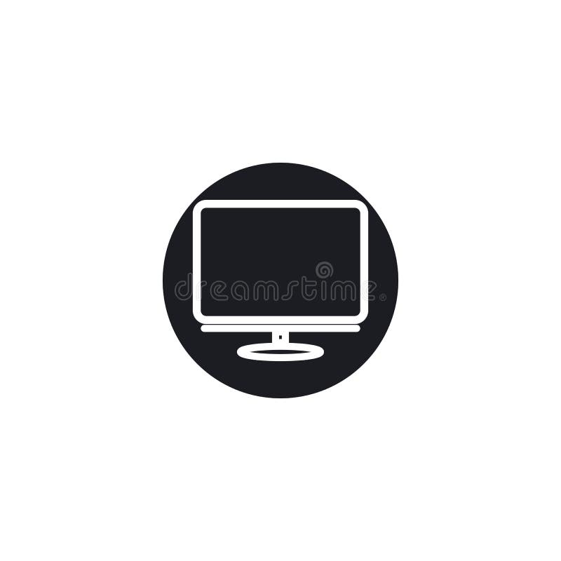 Monitor computer icon stock vector. Illustration of design - 168084955