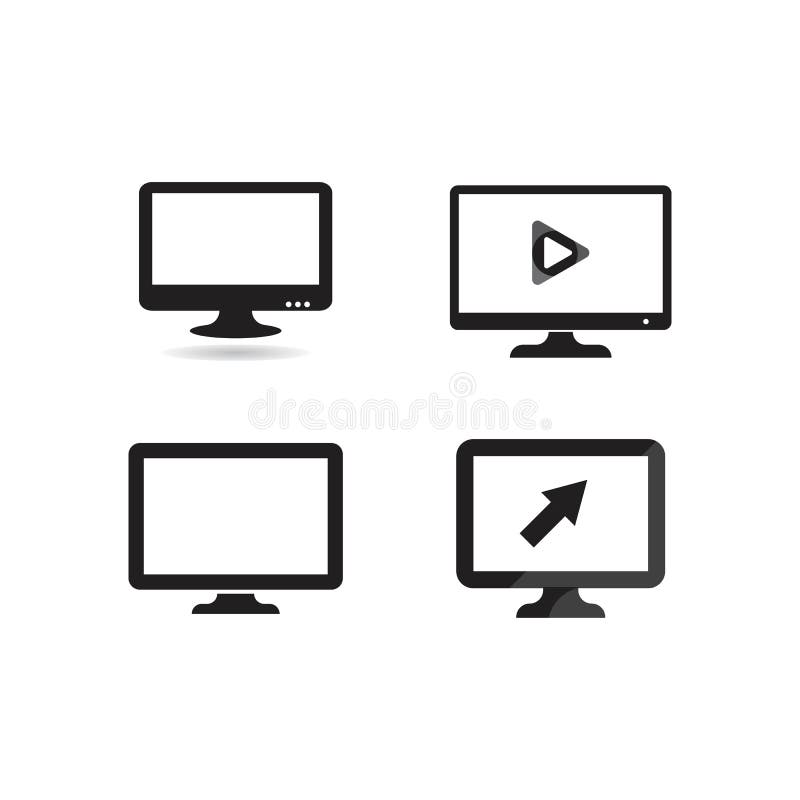 Monitor computer icon stock vector. Illustration of tablet - 190452963