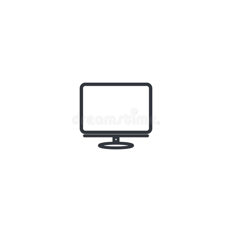 Monitor computer icon stock vector. Illustration of software - 168084896