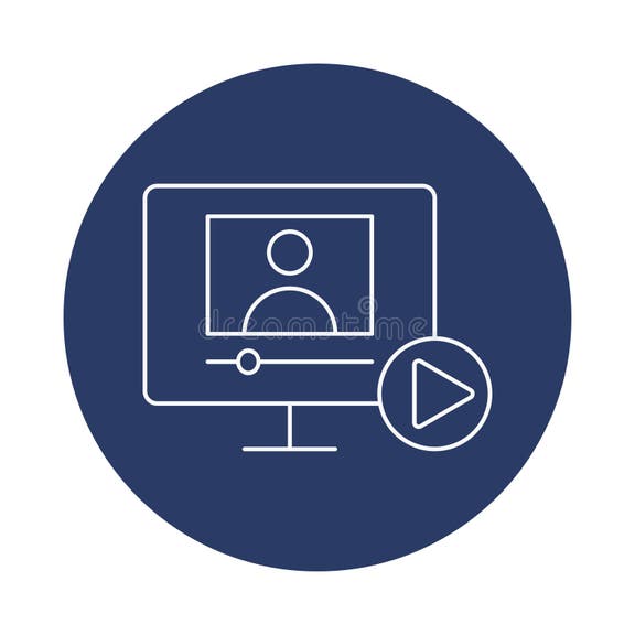 Monitor, Computer, Video Player, Video, Computer Video Icon Stock ...