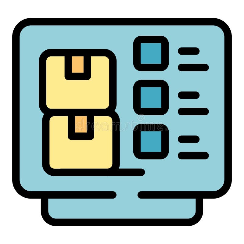 Monitor Control Product Icon Vector Flat Stock Illustration ...
