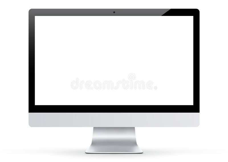 Monitor De Computadora - Marco En Blanco Del Negro De La Pantalla Ancha ...