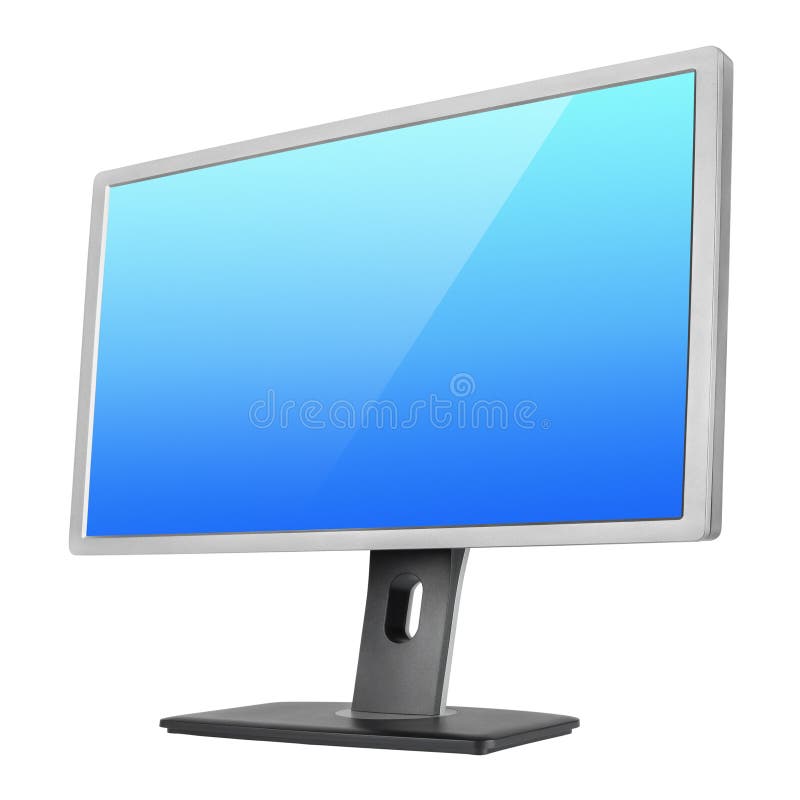 Monitor De Computadora Profesional En Blanco Foto de archivo - Imagen ...