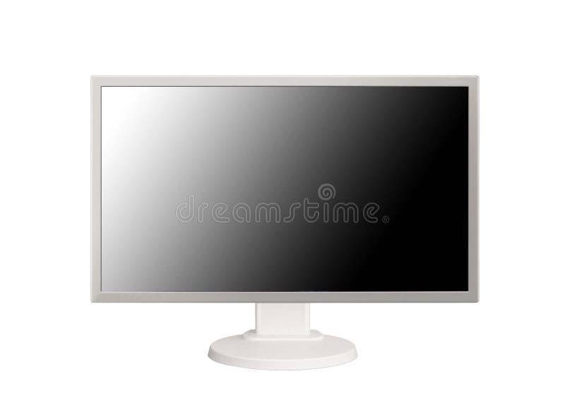 Monitor De HD Aislado En Blanco Stock de ilustración - Ilustración de ...