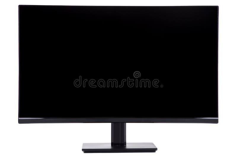 Monitor De La Pantalla Plana Aislado En Blanco Foto de archivo - Imagen ...