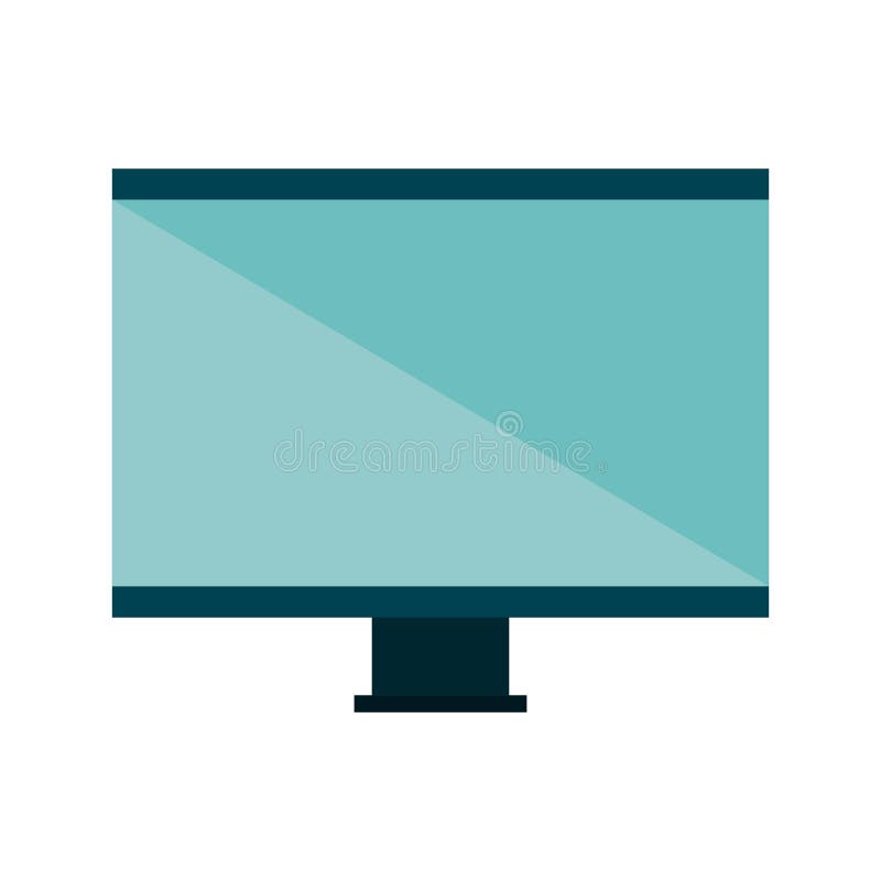 Monitor Desktop Computer Icon Stock Illustration - Illustration of ...