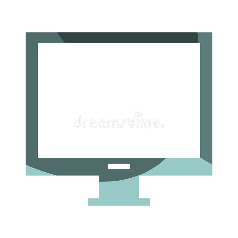 Monitor Desktop Computer Icon Stock Vector - Illustration of vector ...