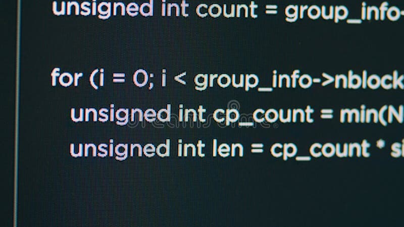 Monitor Display Of System Engineer Typing Source Code On Terminal Window Stock Image Image Of 4961