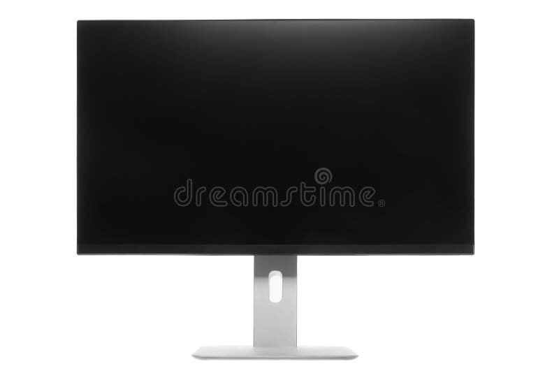 Monitor Do Computador Com Tela Preta Foto de Stock - Imagem de cinzento ...