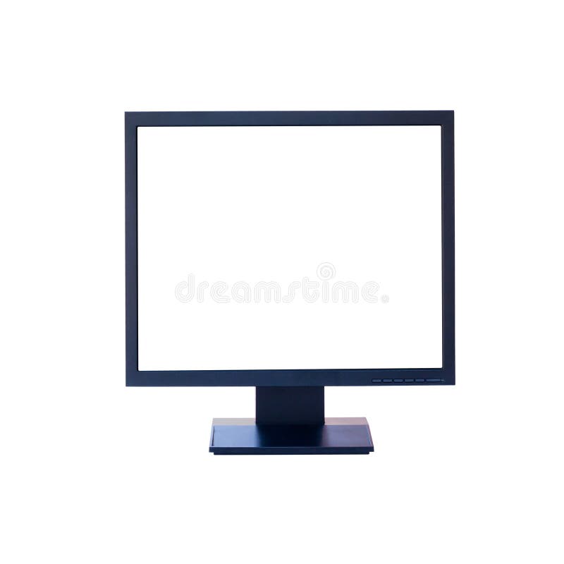 Monitor Do Computador Isolado No Fundo Branco Imagem de Stock - Imagem ...