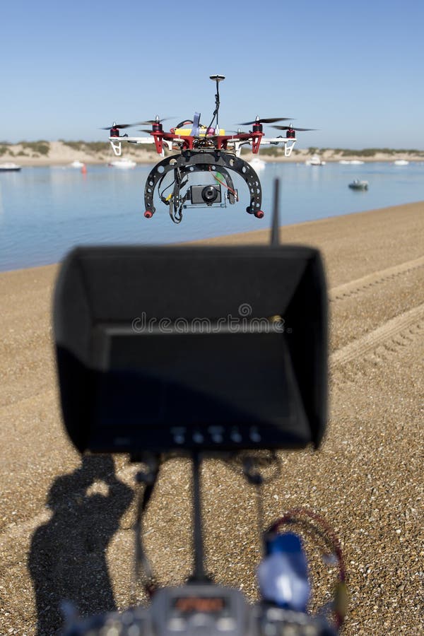 Monitor drone stock photo. Image of propeller, recording - 45473788
