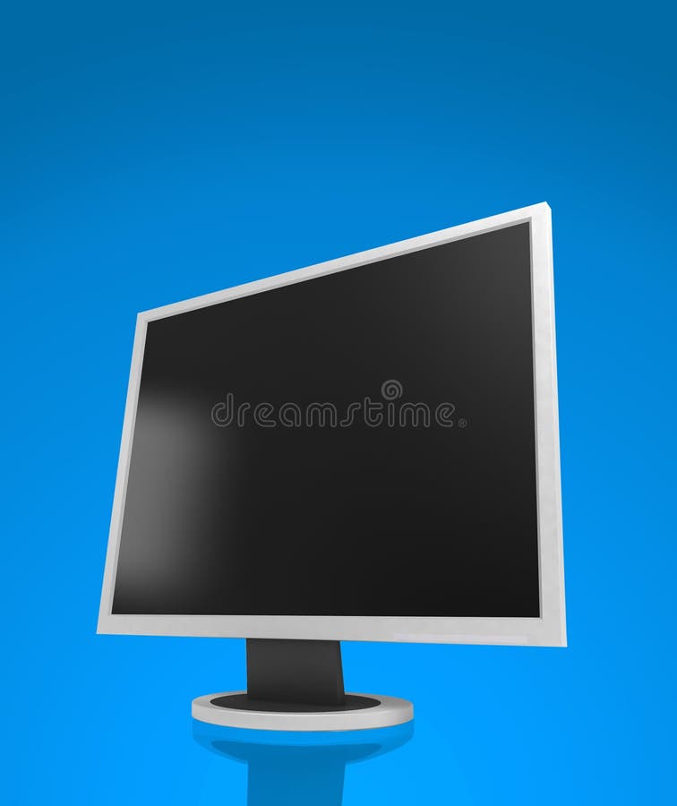 Monitor En Azul Imagen. Imagen: 2336613