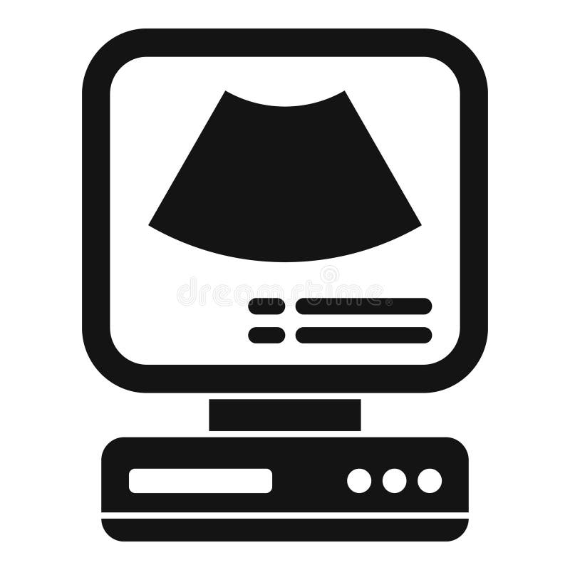 Monitor Exam Care Icon Simple Vector. Cardiac Exam Stock Vector ...