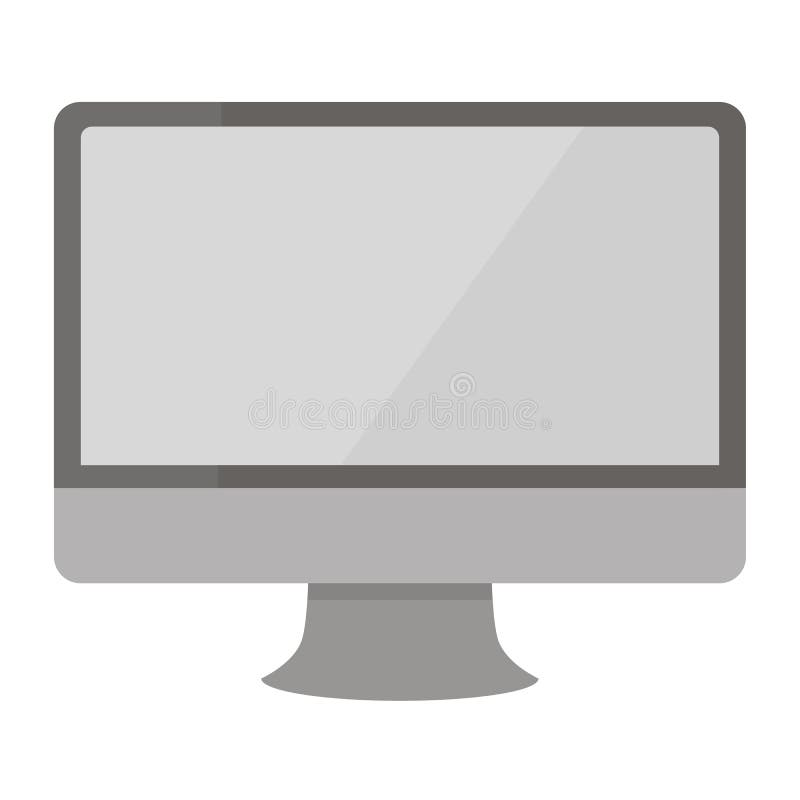 Monitor gray stock illustration. Illustration of object - 82700185