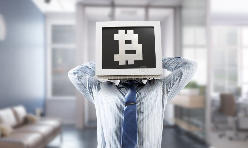 Monitor Headed Businessman. Mixed Media Stock Photo - Image of ...