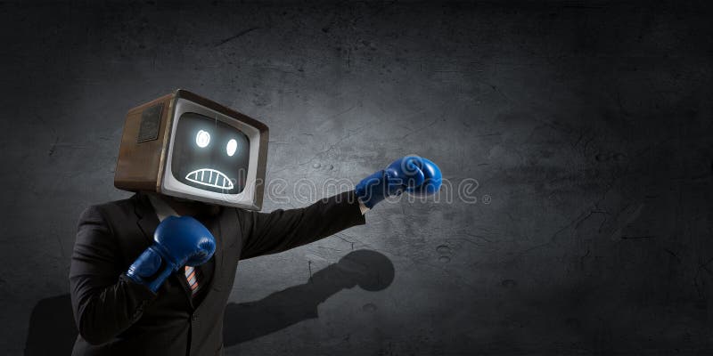 Monitor headed businessman stock photo. Image of shirt - 91377258