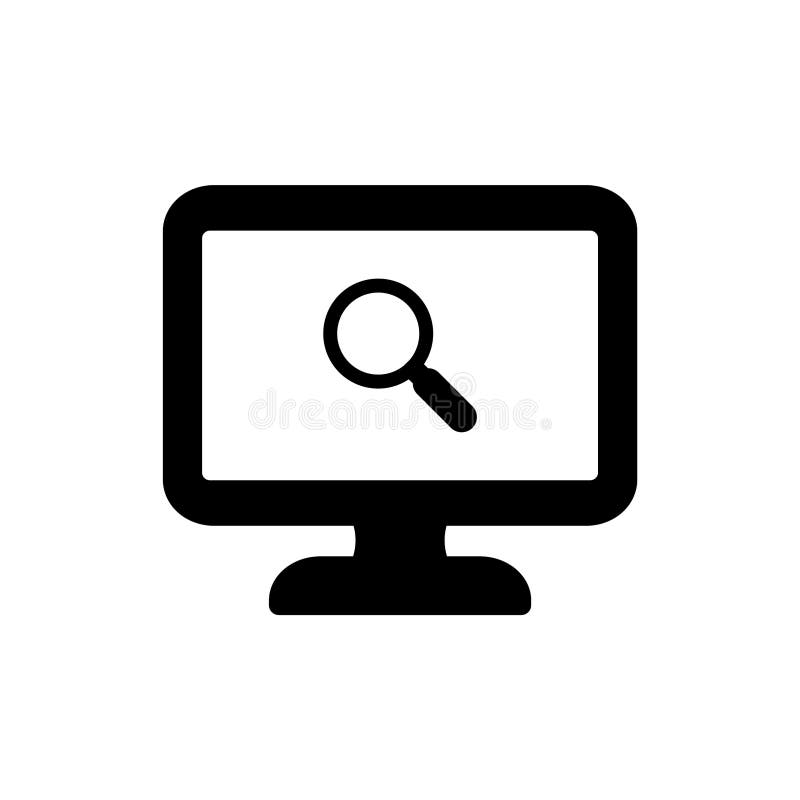 Monitor Icon Flat Vector Template Design Trendy Stock Vector ...