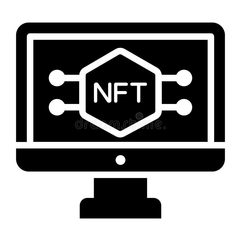 Monitor Icon, Non-fungible Token, Digital Technology Stock Vector ...