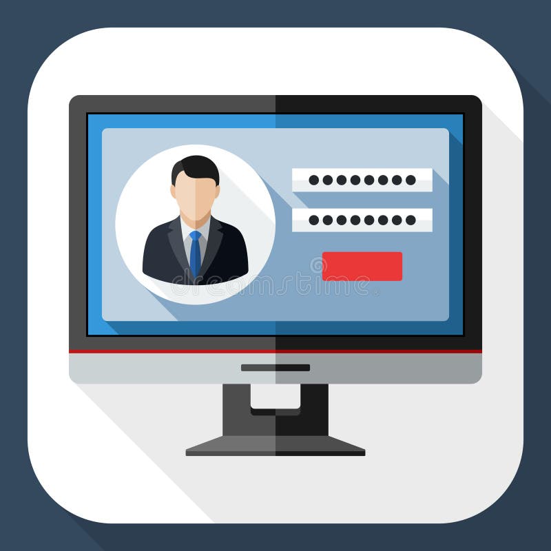 Login form stock photo. Image of network, electronic, monitor - 9376272