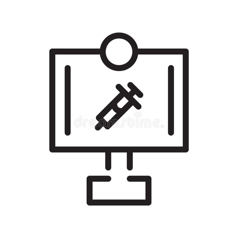 Monitor Icon Vector Isolated on White Background, Monitor Sign Stock ...