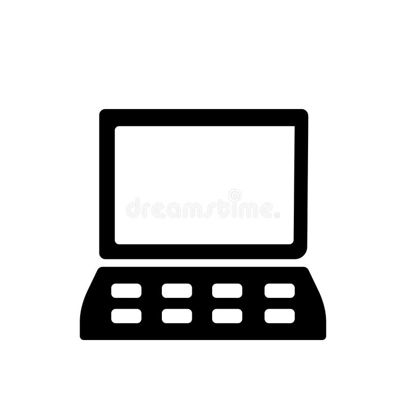 Monitor Icon Vector Isolated on White Background, Monitor Sign Stock ...