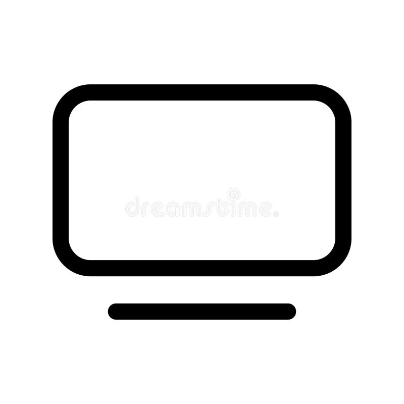 Monitor icon template stock vector. Illustration of application - 250376008