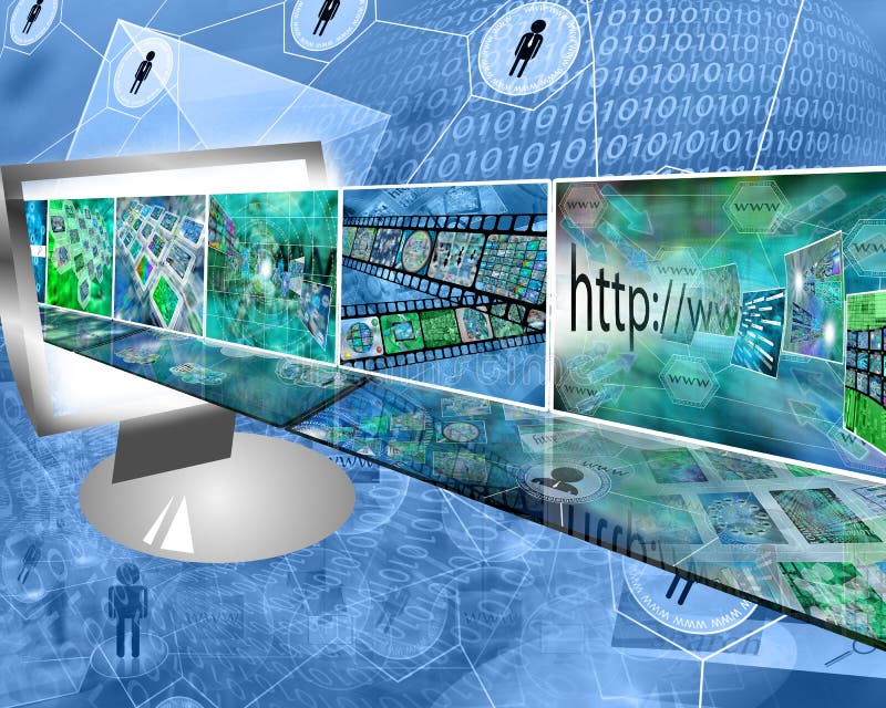 Monitor and images stock image. Image of computer, screen - 57602333