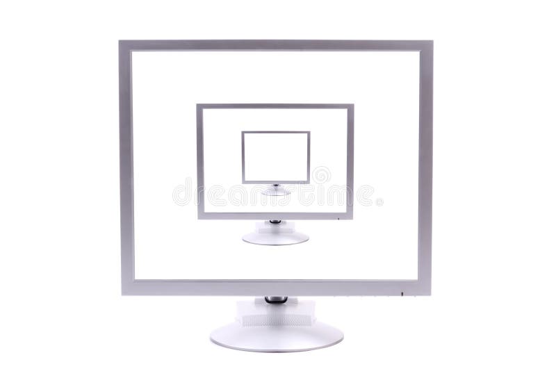 Professional Lcd Monitor, Back Side Stock Image - Image of computer ...