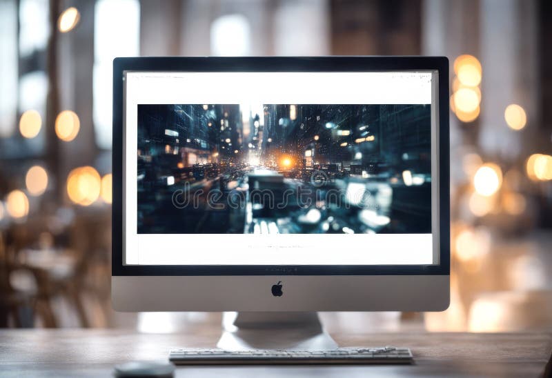 Monitor Iss Buro Laptop Im Computer Screen Business White Modern ...