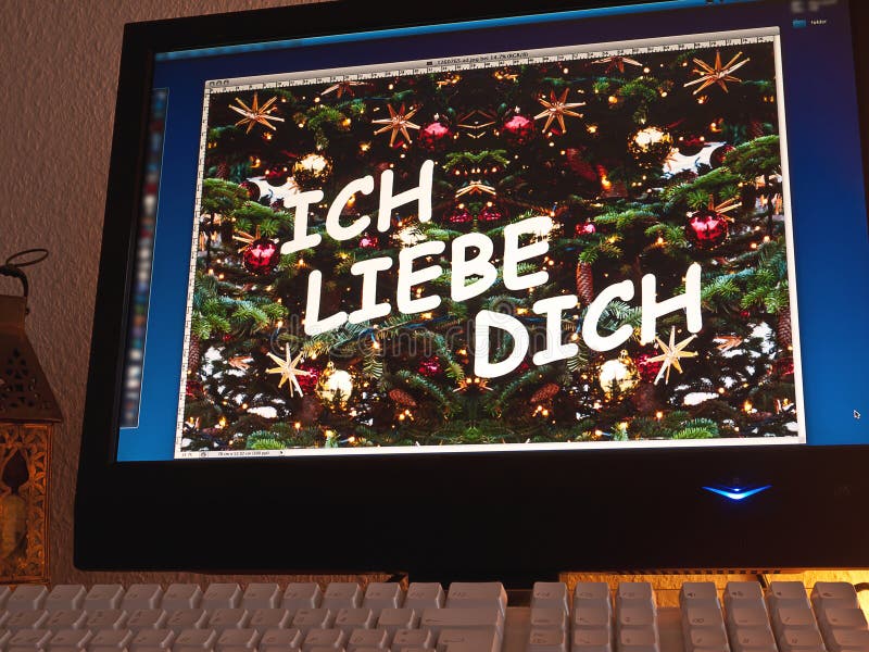 Monitor - Light Game - Ich Liebe Dich Stock Image - Image of colleagues ...