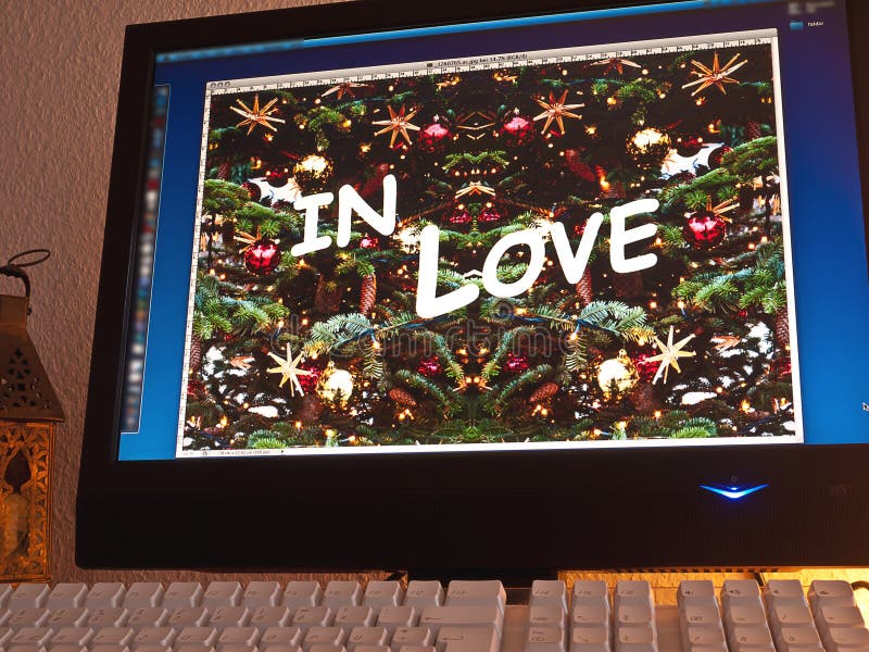 Monitor - Light Game - in Love Stock Photo - Image of matt, screen ...