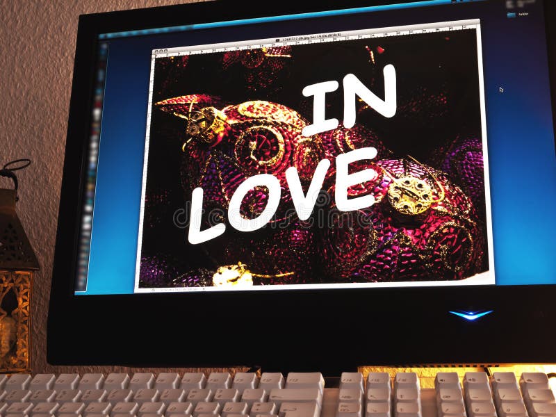 Monitor - Light Game - in Love Stock Photo - Image of matt, screen ...