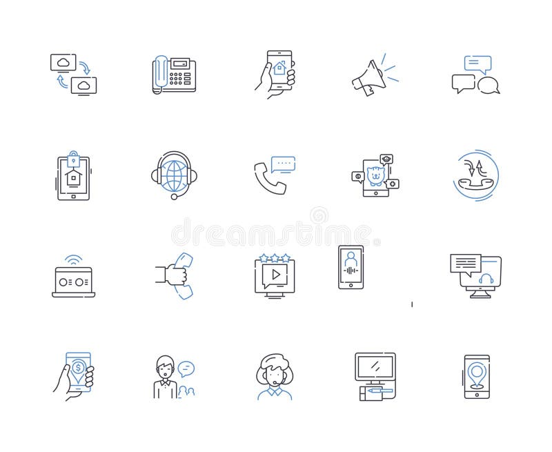 Monitor Line Icons Collection. Display, Screen, Panel, Resolution, Size ...