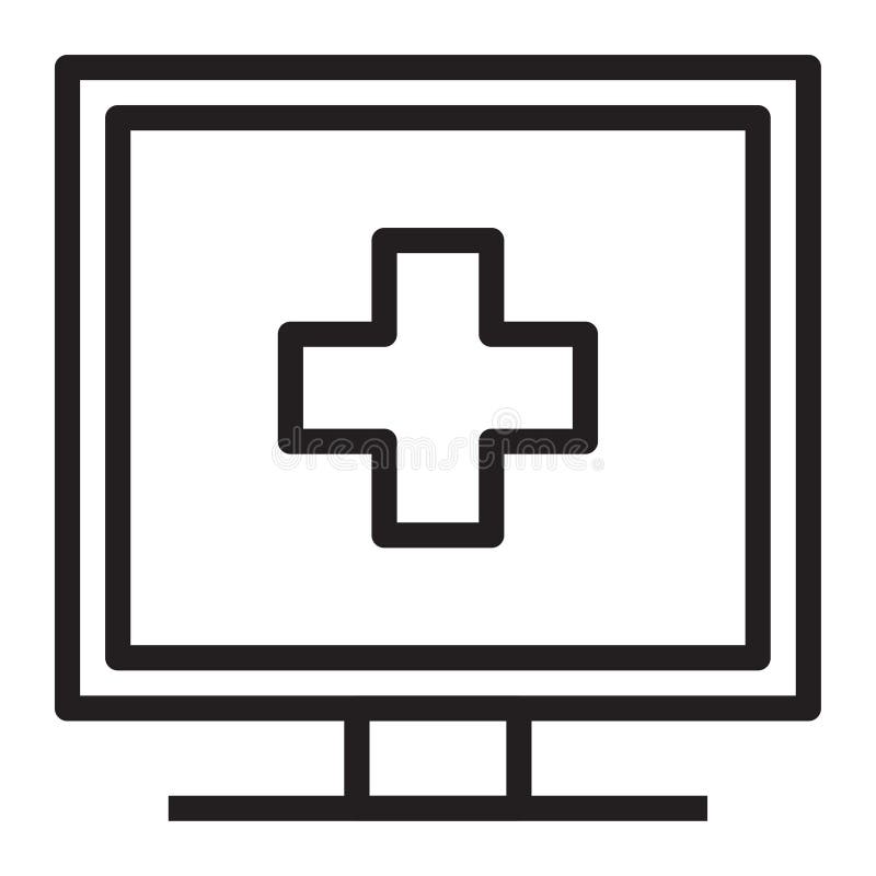 Monitor Medical Scan stock vector. Illustration of heartbeat - 100161164