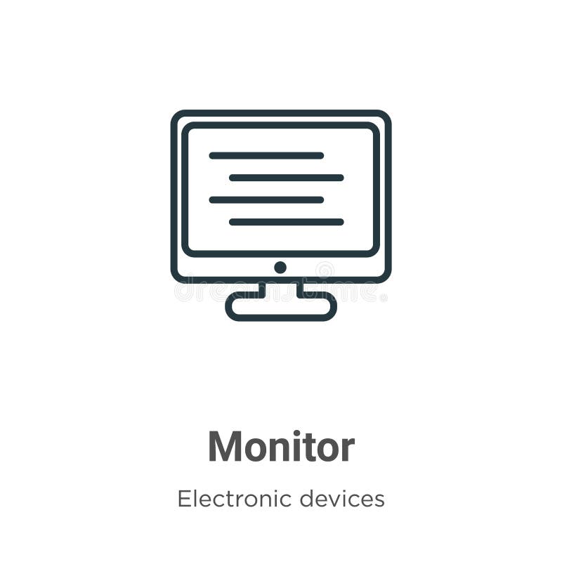 Monitor Outline Stock Illustrations – 42,207 Monitor Outline Stock ...